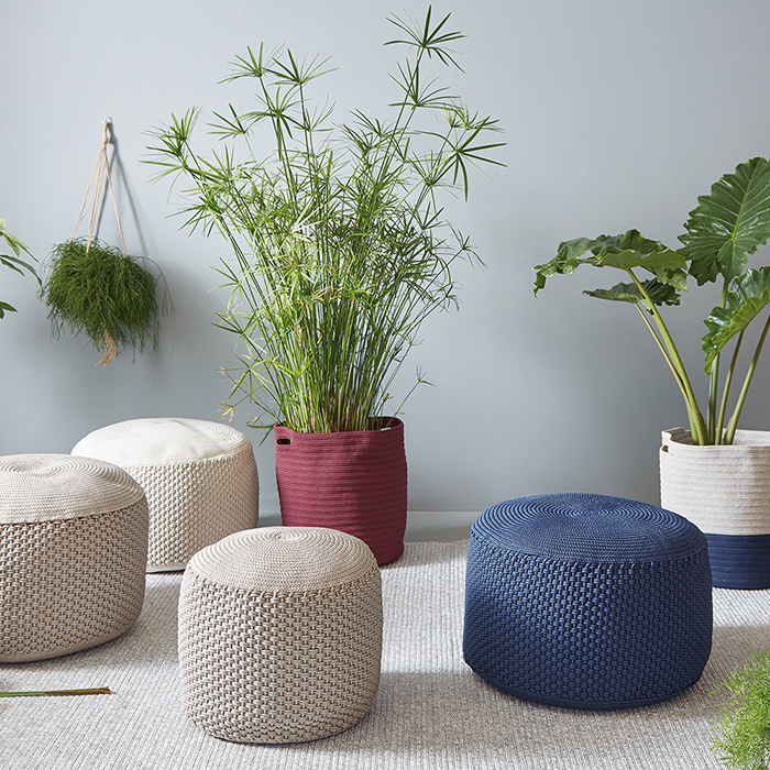 BERENICE BIG round pouf o 80 outdoor